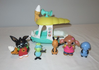 CBEEBIES BING BUNNY Gilly's Ice Cream Van & Figures - Bing Flop Gilly ...