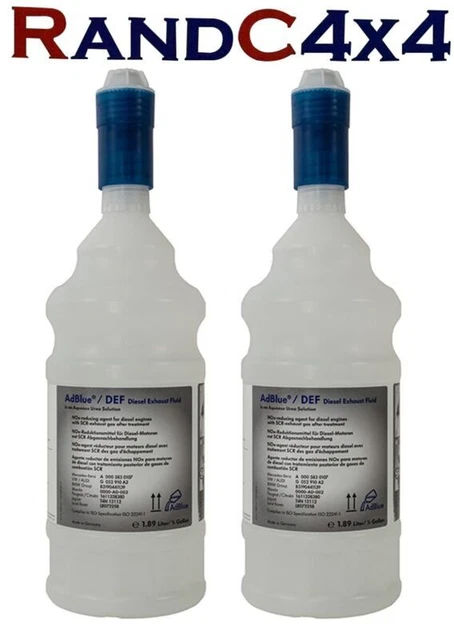 JAGUAR LAND ROVER AdBlue Diesel Exhaust Fluid 2x1.89Lt Bottles DEF ...