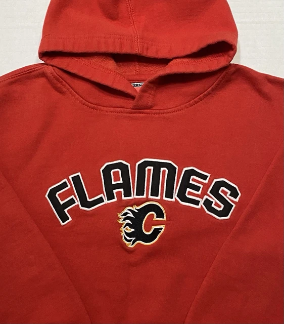 HOODIE CALGARY FLAMES Reebok Face-Off Hoodie Youth Red M(10-12) $18.00 ...