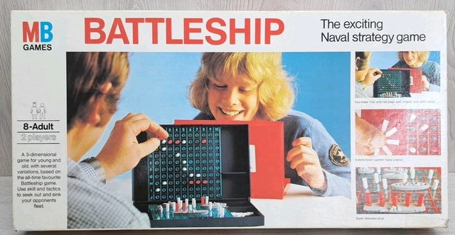 VINTAGE MB GAMES Battleship Naval Strategy Game 1975 Retro Board Game ...