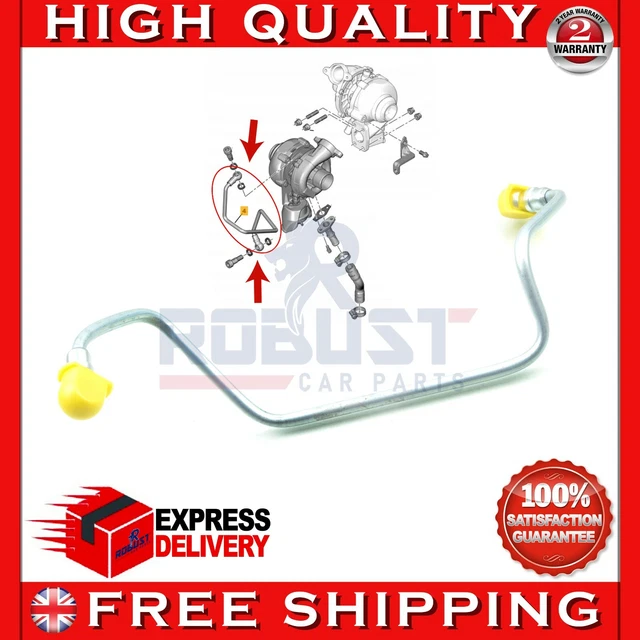 FOR FORD CITROEN PEUGEOT 1.6 HDi TURBO OIL FEED PIPE 9651785280D (2004 ...