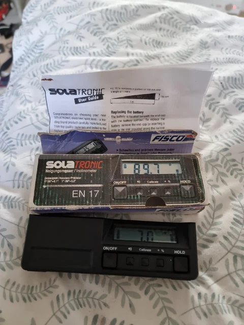SOLA TRONIC INCLINOMETER Fisco Model EN17 Level £24.99 - PicClick UK
