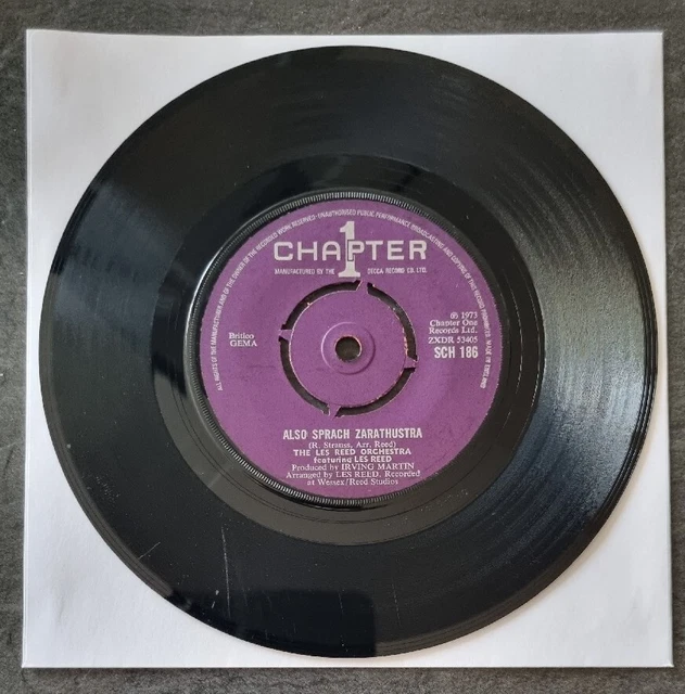 ALSO SPRACH ZARATHUSTRA - The Les Reed orchestra - VG+ 7" single Disco ...