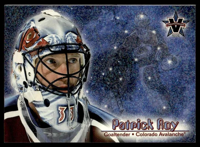 2001-02 PACIFIC VANGUARD COSMIC FORCE Patrick Roy Colorado Avalanche #4 ...