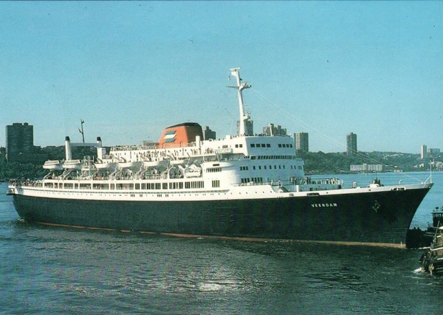 VINTAGE CHANTRY CLASSICS Holland America Line SS VEENDAM POSTCARD ...