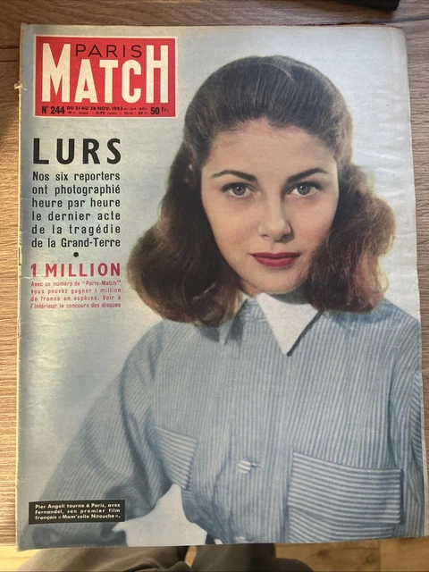 PARIS MATCH N° 244 - Pier Angeli / le roi Baudouin - 21 novembre 1953 ...