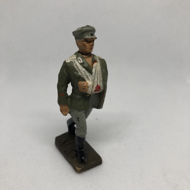 ELASTOLIN LINEOL SOLDAT Verwundet Mantel Mütze Wehrmacht Militär Masse II.WK Top EUR 29,99 ...