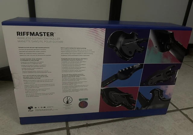 PDP RIFFMASTER WIRELESS Guitar Controller for PlayStation 4/5 (PS4 PS5 ...