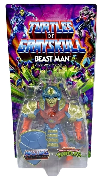 TURTLES OF GRAYSKULL BEAST MAN Masters Of The Universe TMNT x MOTU EUR ...