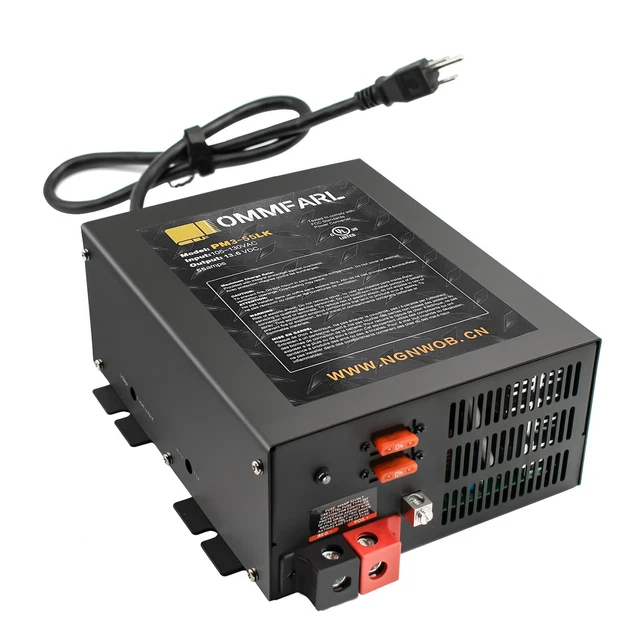 55 AMP POWER Converter Battery Charger 55A 110V AC to 12V DC RV Power ...