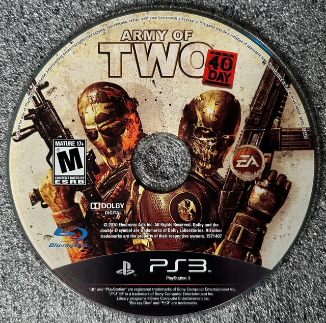 ARMY OF TWO: The 40th Day (Sony PlayStation 3, ps3, 2010) - disque ...