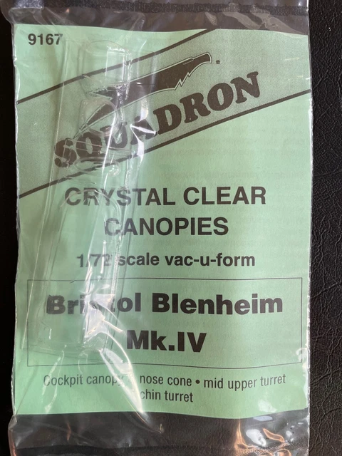 BRISTOL BLENHEIM MK.IV Cockpit cône nez auvent milieu de la tourelle ...