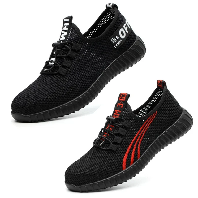 LIGHTWEIGHT SAFETY SHOES Mens/Womens Steel Toe Cap Work Boots Hiking ...