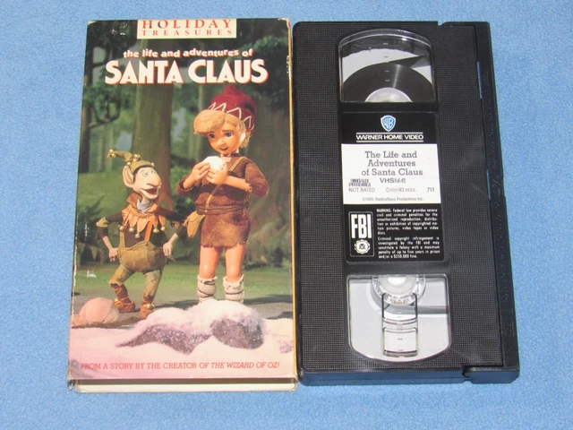 THE LIFE AND ADVENTURES OF SANTA CLAUS (VHS, 1990) ~Rare, OOP!~ Holiday ...