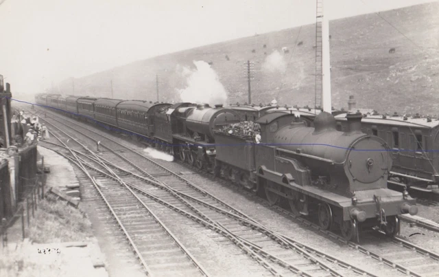 LMS STEAM LOCO Railway Photo 4-4-0 Express Train 2 Engines Picture Photograph. EUR 0,99 ...