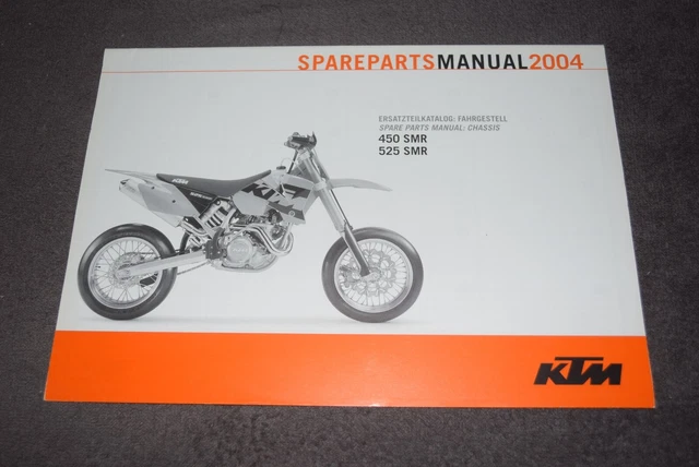 SPARE PARTS LIST spare parts catalogue KTM 450 SMR-525 SMR chassis ...