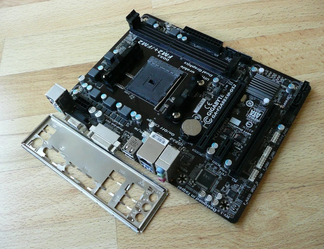 GIGABYTE GA-F2A88XM-DS2, SOCKET FM2/FM2+ mATX motherboard. Working. £14 ...