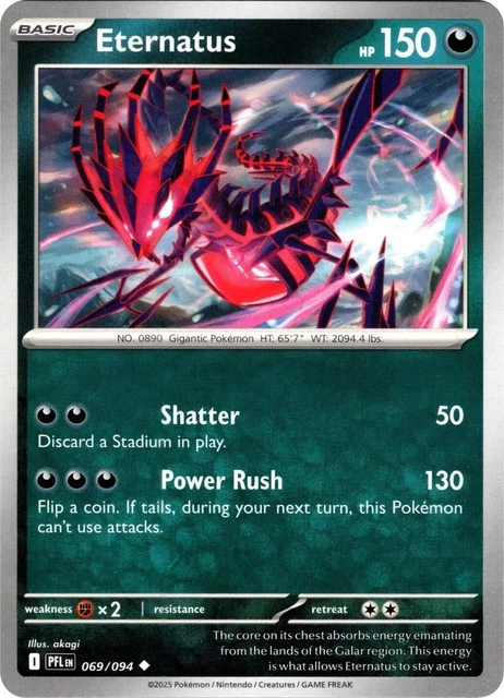 ETERNATUS 069/094 PHANTASMAL Flames Pokemon Card NM $3.99 - PicClick AU