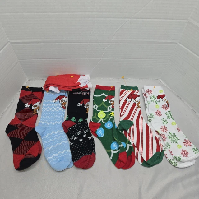 6 PAIR BUC-EE'S Advent Calendar “12 Days of Christmas” Socks 2023 Adult ...