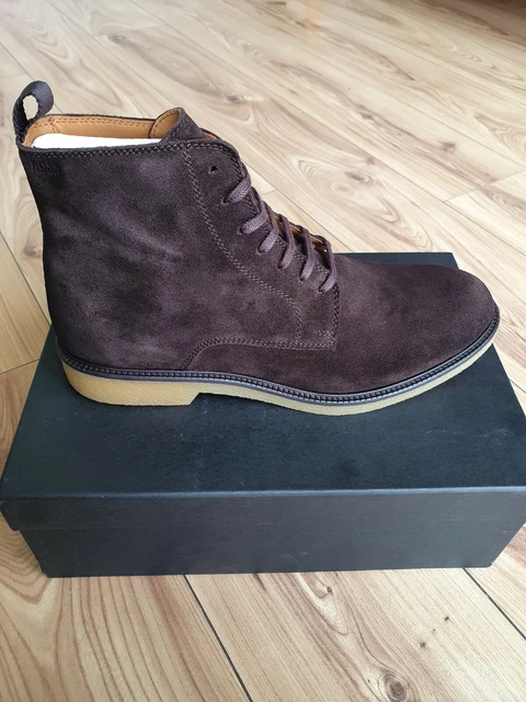 BOSS BY HUGO Boss Tunley_halb_sd Brown Suede Boots UK Size 6 US 7 EU 40 ...