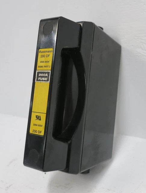 BUSSMANN 200 DF Fuse Holder 200A HRC Fusible HPC 200 Amp 200DF 600V ...