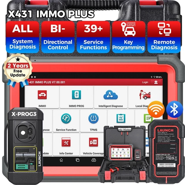 2024 LAUNCH X431 IMMO PLUS X-PROG3 OBD2 Dispositivo diagnostico ALL ...