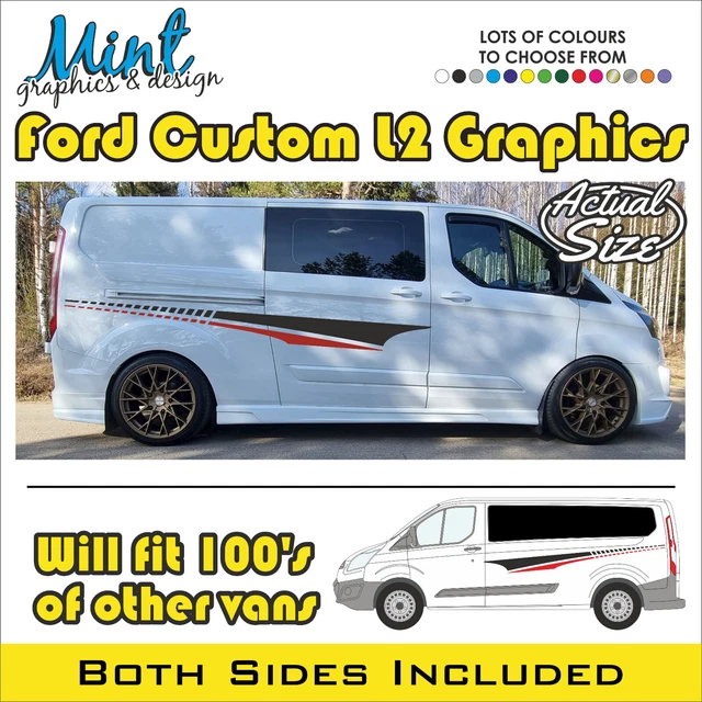 FORD TRANSIT CUSTOM LWB L2 compatible CAMPER van Motorhome GRAPHICS ...