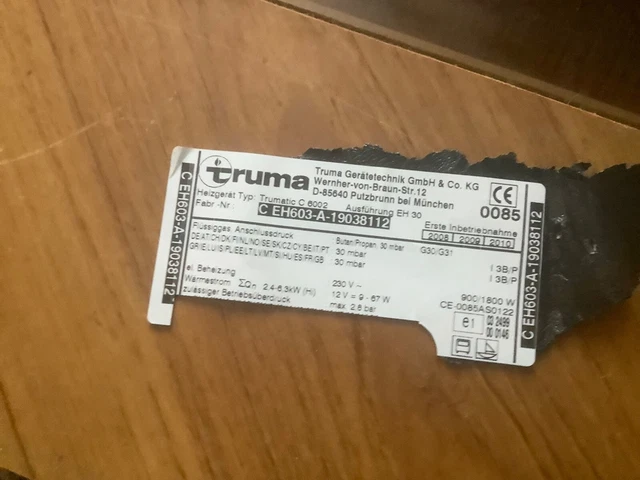 TRUMA COMBI GAS/ELECTRIC boiler c6002 £73.52 - PicClick UK