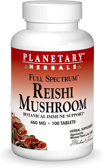 PLANETARY HERBALS TOUTE la Gamme Reishi Champignon 460mg 100 Comprimés, Immunité EUR 25,79 ...