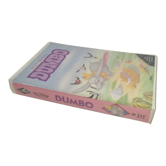 WALT DISNEY BLACK Diamond Classics 1985 Dumbo VHS - Pink Spine Black ...