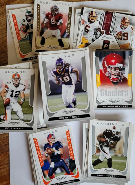 2011 PANINI PRESTIGE NFL Base Set 1 à 200 + RC & inserts (Cartes au ...