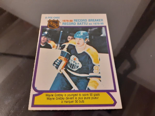 1980-81 O-PEE-CHEE WAYNE Gretzky Record Breaker Vintage Hockey Card #3 L@@K!! $10.50 - PicClick CA