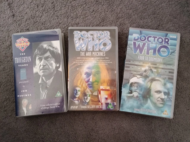 DOCTOR WHO VHS Video Tape BBC Joblot Bundle x 3 Vintage Collector's ...