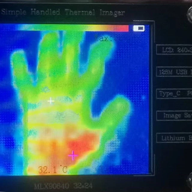THERMAL IMAGER INFRARED MLX90640 Multifunctional Screen Easy To Install ...