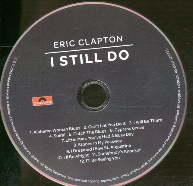 ERIC CLAPTON I Still Do CD Europe 2016 in tri-fold card sleeve 4786177 ...