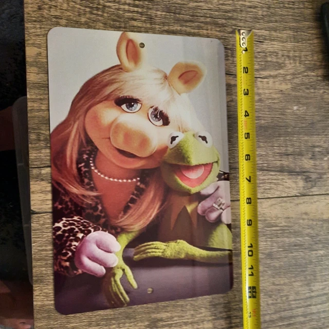 THE MUPPETS MISS Piggy and Kermit the Frog 8x12 Metal Wall Sign £19.37 ...