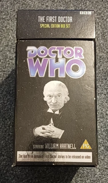 DOCTOR WHO THE FIRST DOCTOR VHS VIDEO BOX SET - NEW & SEALED 3x VHS £17 ...
