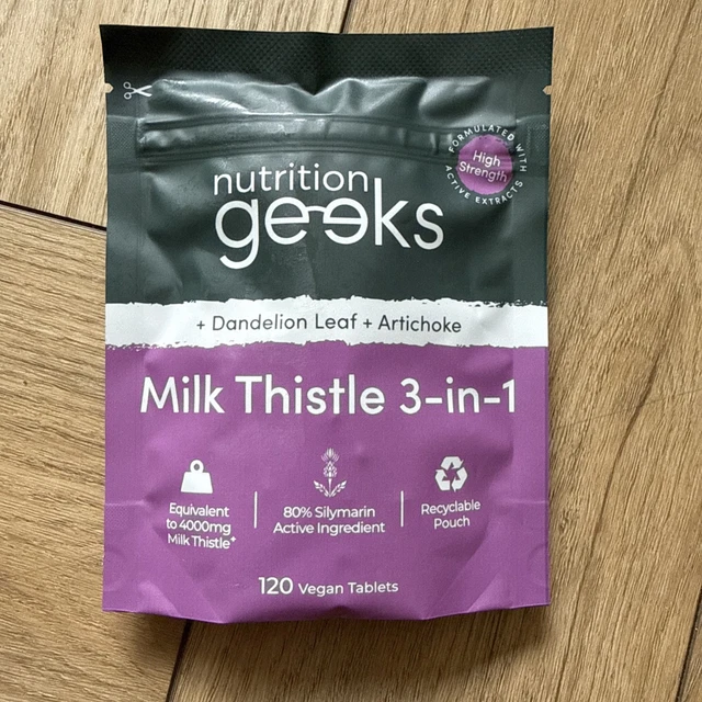 NUTRITION GEEKS MILK Thistle 3-in-1 Tablets, 4000mg, 120 Vegan Tablets ...
