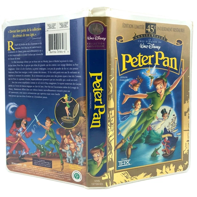 PETER PAN WALT Disney Masterpiece Collection VHS 1998 Français French ...