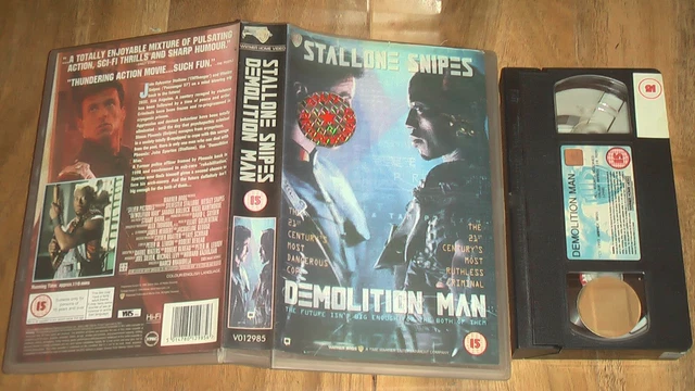 Demolition Man Vhs Video Tape Cassette Ex Rental Big Box Warner