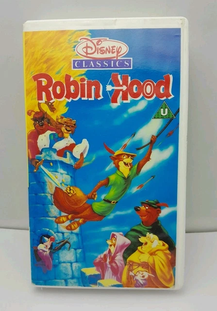 Walt Disney Classics Robin Hood Vhs Tape Pal Collectable Video 5 45