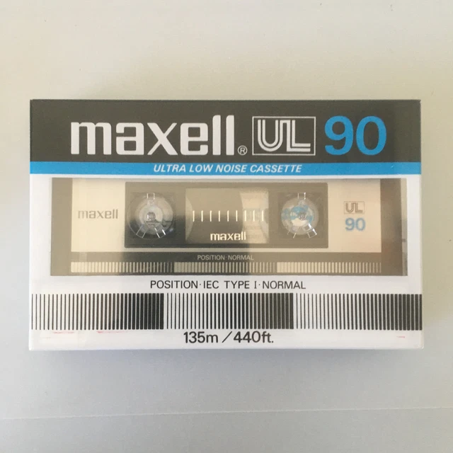 VINTAGE MAXELL UL90 90 Min Position IEC Type I Normal Audio Cassette Tape SEALED £13.99 ...