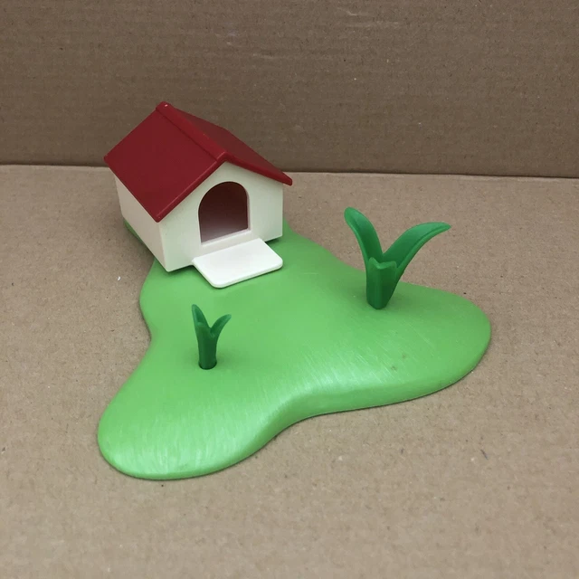 PLAYMOBIL SMALL ANIMAL Enclosure Grass Base Kennel, Farm Zoo Landscape ...