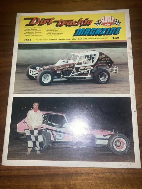 DIRT TRACKIN MAGAZINE 1981 Modified Racing Program Tommy Corellis Chuck ...