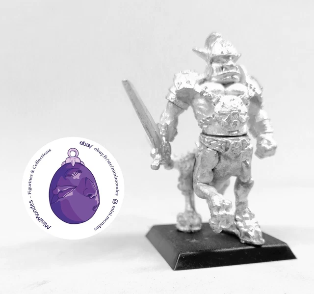 WARHAMMER AOS, BEASTMEN, Chaos, Dragon Ogre, Ogor, sword épée, Brayherd ...