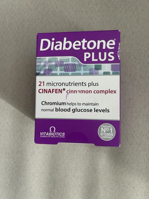 VITABIOTICS DIABETONE PLUS Tablets - 84 Tablets BBE END 10 / 2025 BNIB ...