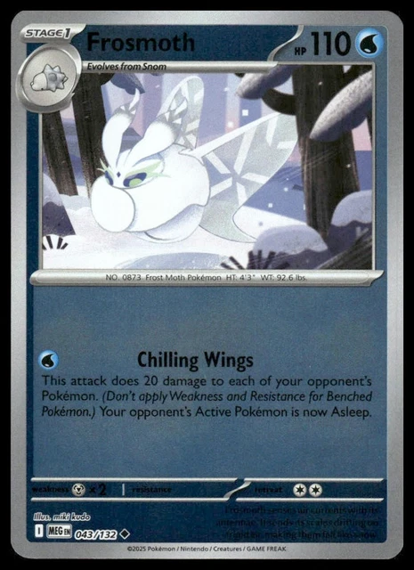 POKEMON ME01: MEGA Evolution #043/132 Frosmoth HOLO £1.64 - PicClick UK