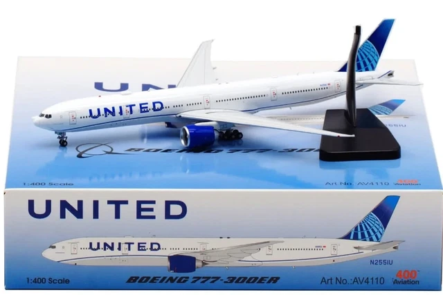 1:400 AVIATION400 UNITED Airlines Boeing 777-300/ER N2251U AV4110 EUR ...