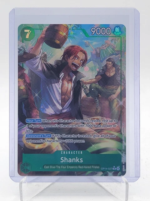 SHANKS 2026 ONE Piece Azure Sea’s Seven Rare Alt Art Op14-027 Q6617 £0. ...