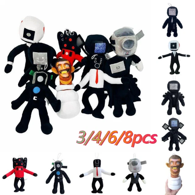 Hot The Skibidi Toilet Titan Cameraman Tvman Plush Pendant Toy Stuffed